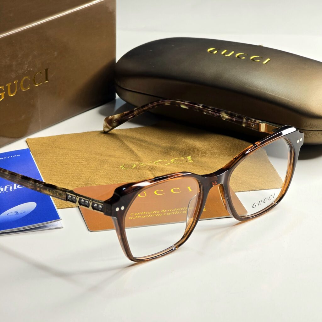 Luxurias Gucci Mixed Color Unic Design Sheet Eyeware For Women - New ...