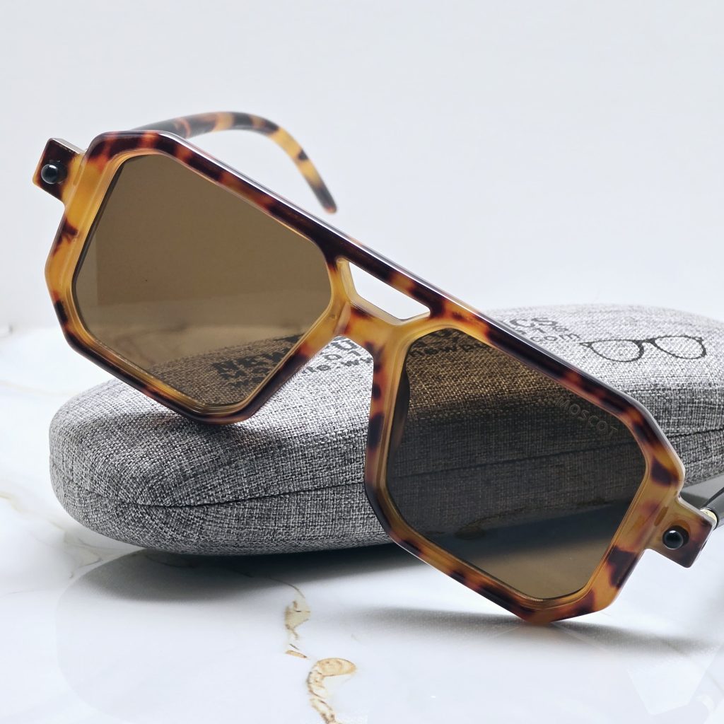 New Moscot Mixed Color Brown Lens Sunglass For Man - New Pupil Optics